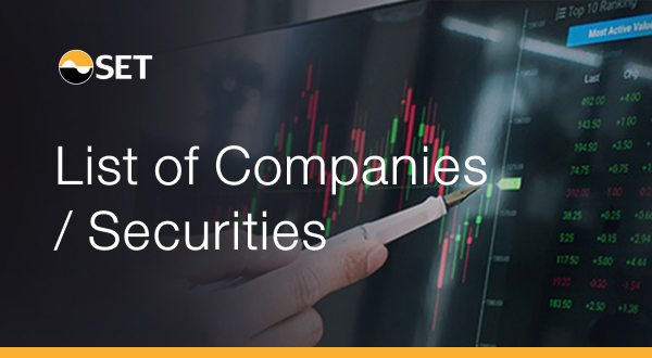 Securities list - Concessions - The Stock Exchange of Thailand