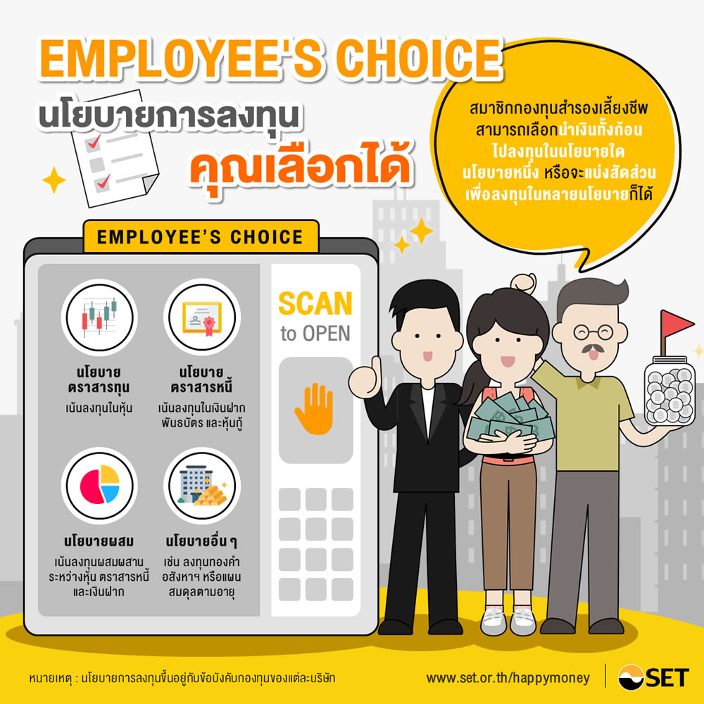 Employee's Choice นโยบายการลงทุน คุณเลือกได้ - ตลาดหลักทรัพย์แห่งประเทศไทย